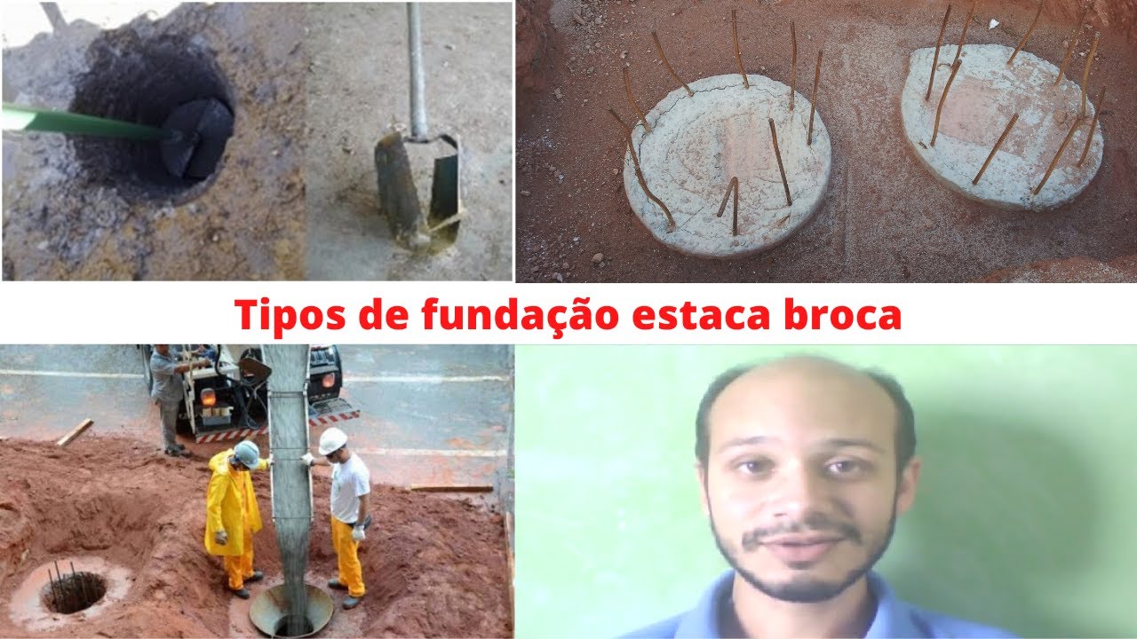 tipos de fundação estaca broca - YouTube