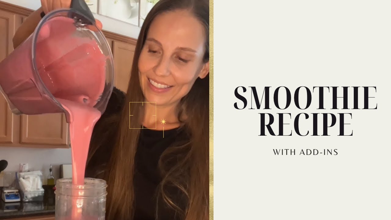 Smoothie Recipe with Protein and Fiber Add-ins - YouTube
