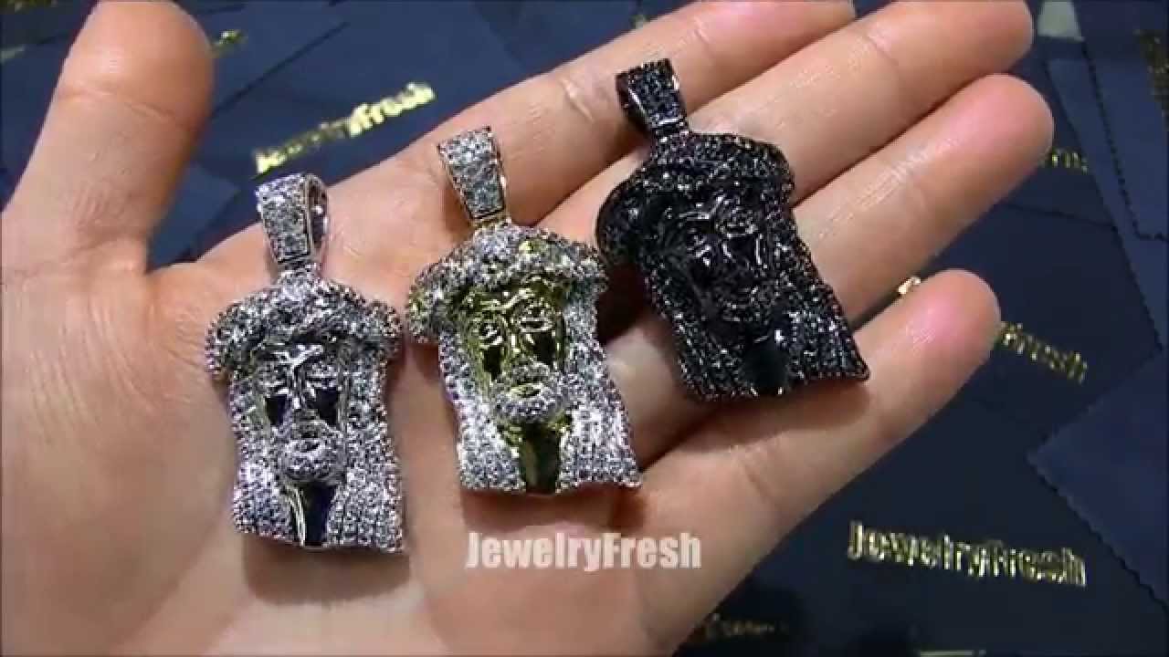 Fully Iced Mini Jesus Piece by JewelryFresh All Time Best Seller - YouTube