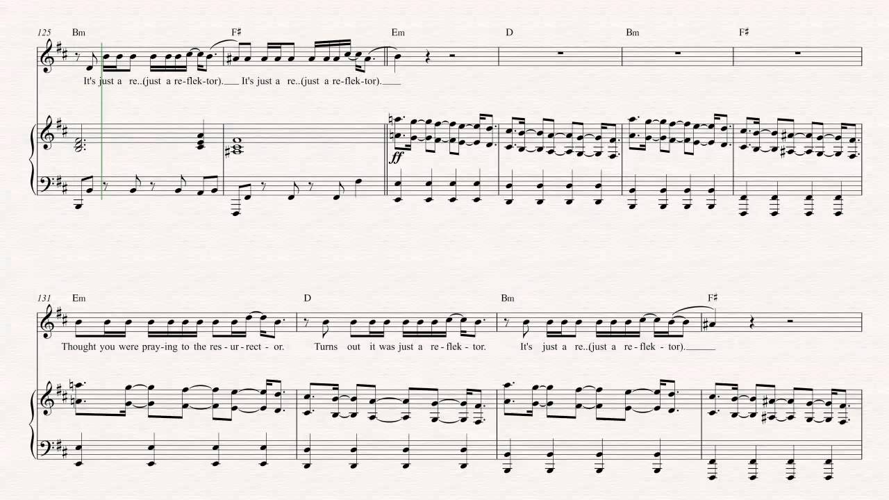 Clarinet - Reflektor - Arcade Fire Sheet Music, Chords, & Vocals - YouTube