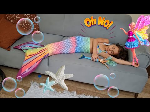 Defne ile oyun vakti,Defne rüyasında deniz kızına dönüştü , Deniz kızı barbie