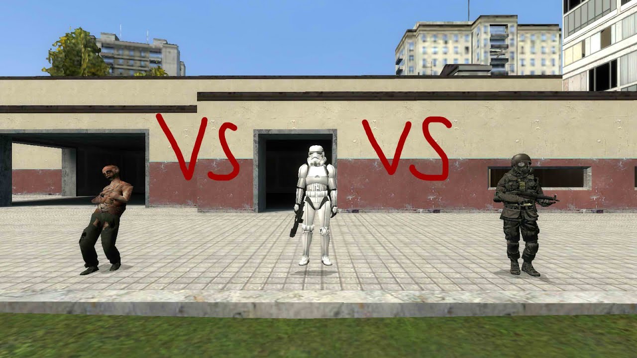 SAS vs StormTrooper vs Cry of Fear (GMOD NPC BATTLE - YouTube