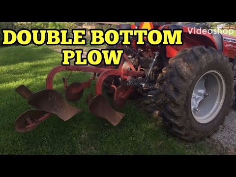 TWO BOTTOM PLOW - DOUBLE BOTTOM PLOW - Massey Ferguson 1740M at Work ...
