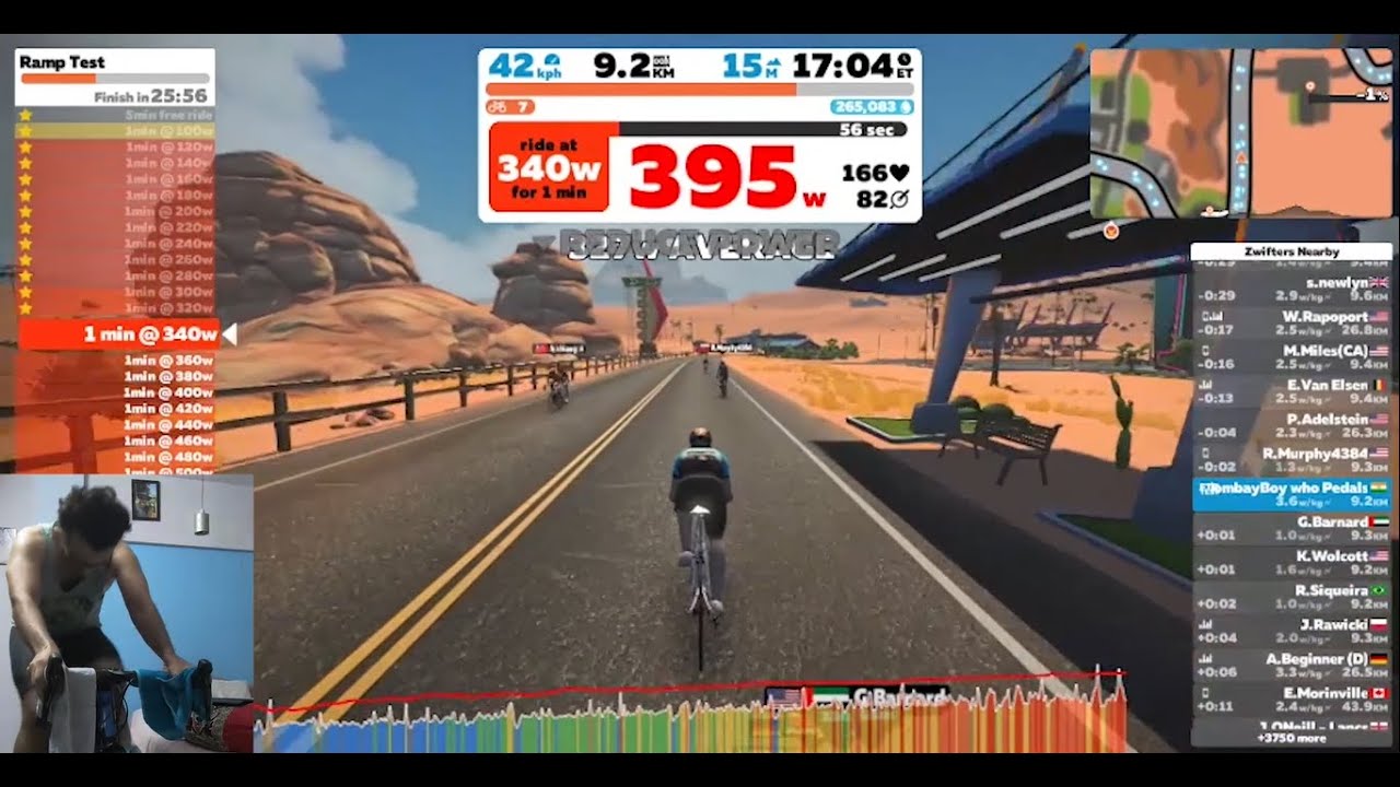 My First FTP Ramp Test on Zwift - YouTube