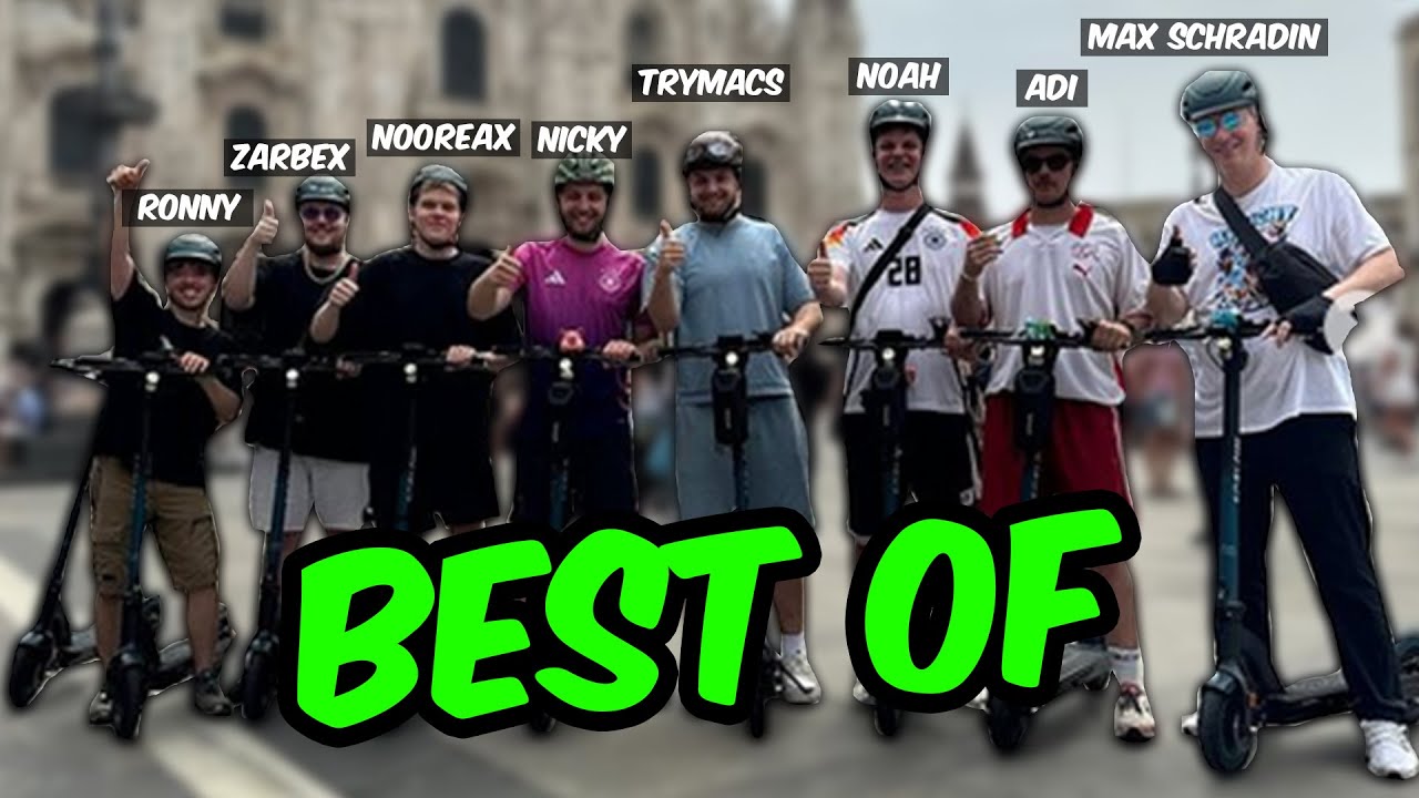 ALLE STÜRZE & HIGHLIGHTS DER TRYMACS E-SCOOTER TOUR - YouTube
