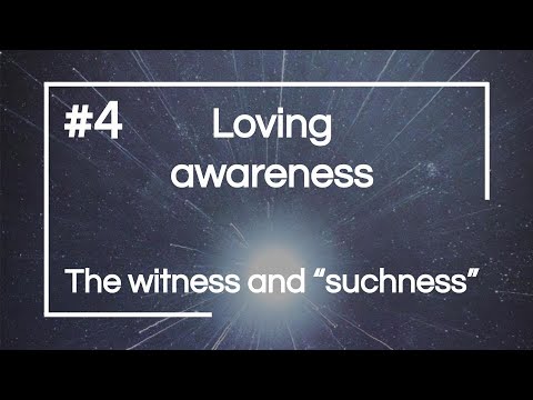 Loving awareness ⎮ The witness and "suchness" [4/6] - YouTube