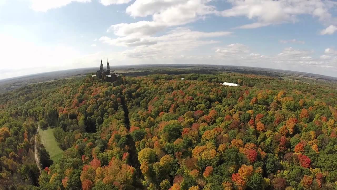 Holy Hill from a bird's eye view - YouTube