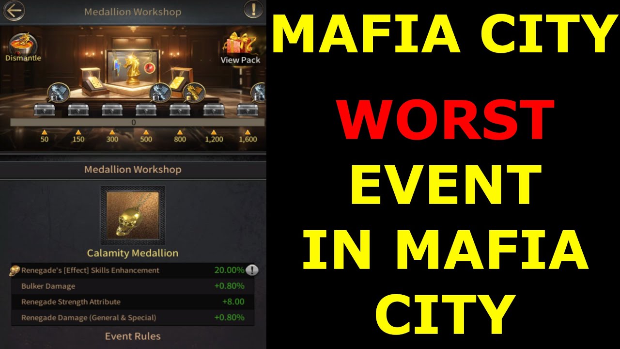 Medallion Workshop Event Explained - Mafia City - YouTube