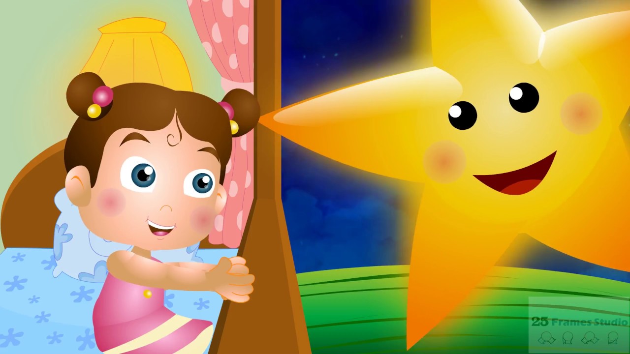 Twinkle twinkle little star | 2D Animation | Kids Rhyme - YouTube