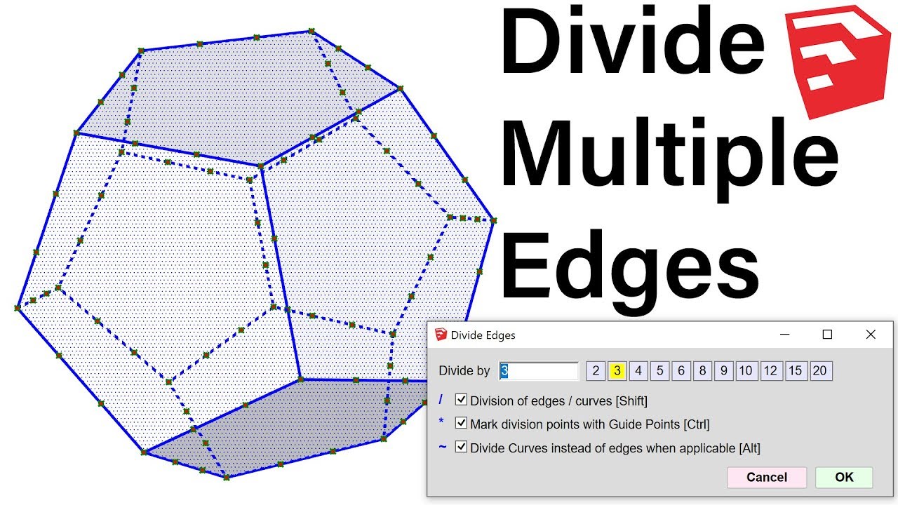 Divide Multiple Edges In SketchUp YouTube divide-multiple-edges-in-sketchup-youtube