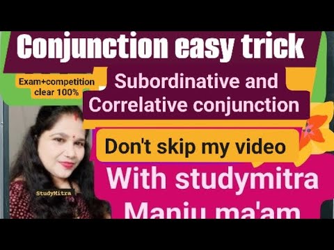 Subordinative Conjunction | Easy Trick | Class 6–12 & Competitive Exams ...