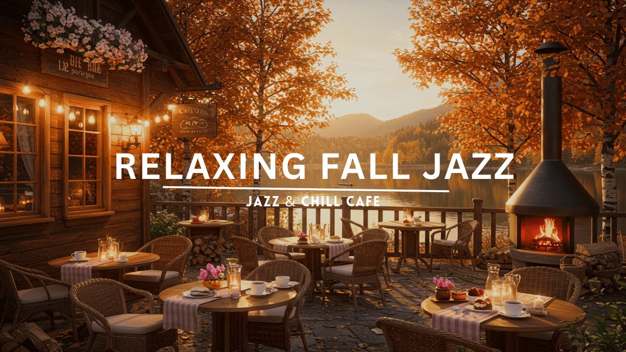 Relaxing Jazz Instrumental Music at Cozy Fall Coffee Shop Ambience🍂 ...
