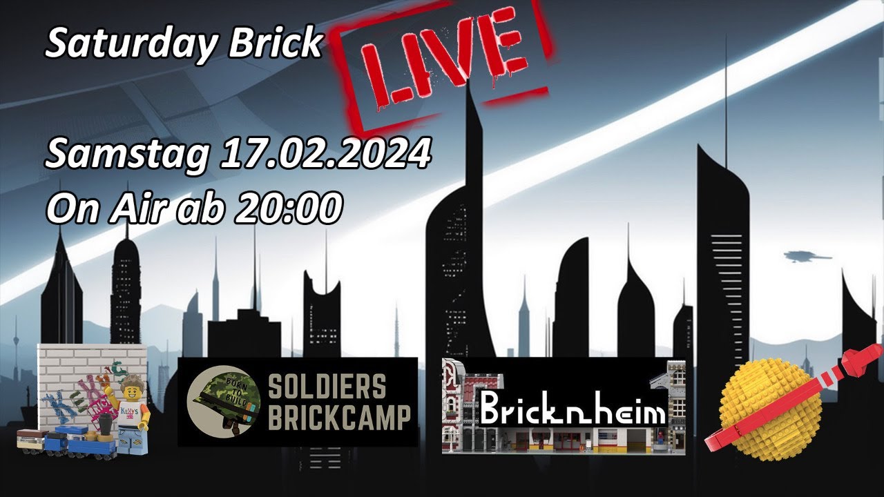 Saturday Brick Live (2) - Der Klemmbaustein Live-Build Abend - YouTube