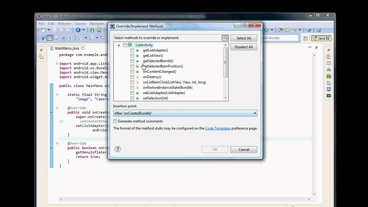 14 Android ListActivity OnListItemClick (in Arabic) - YouTube