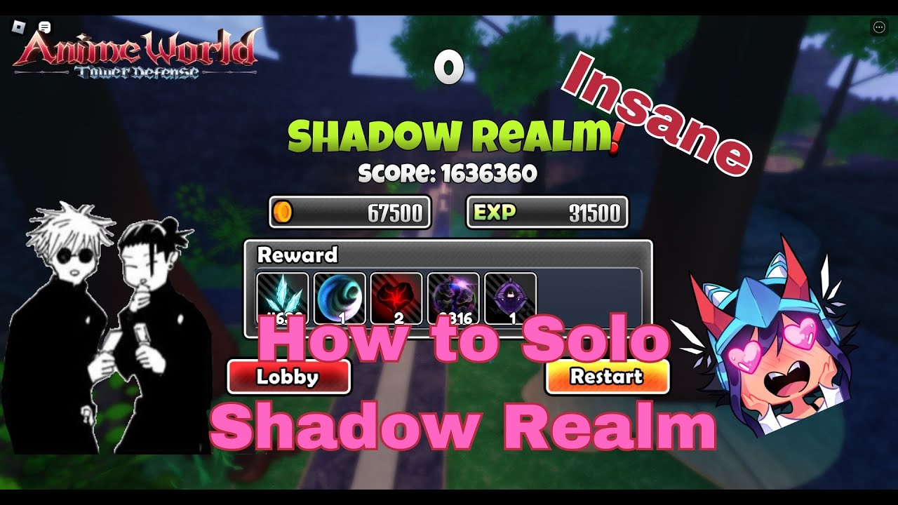 How to SOLO Legend Shadow Realm [Insane] - Anime World Tower Defense ...