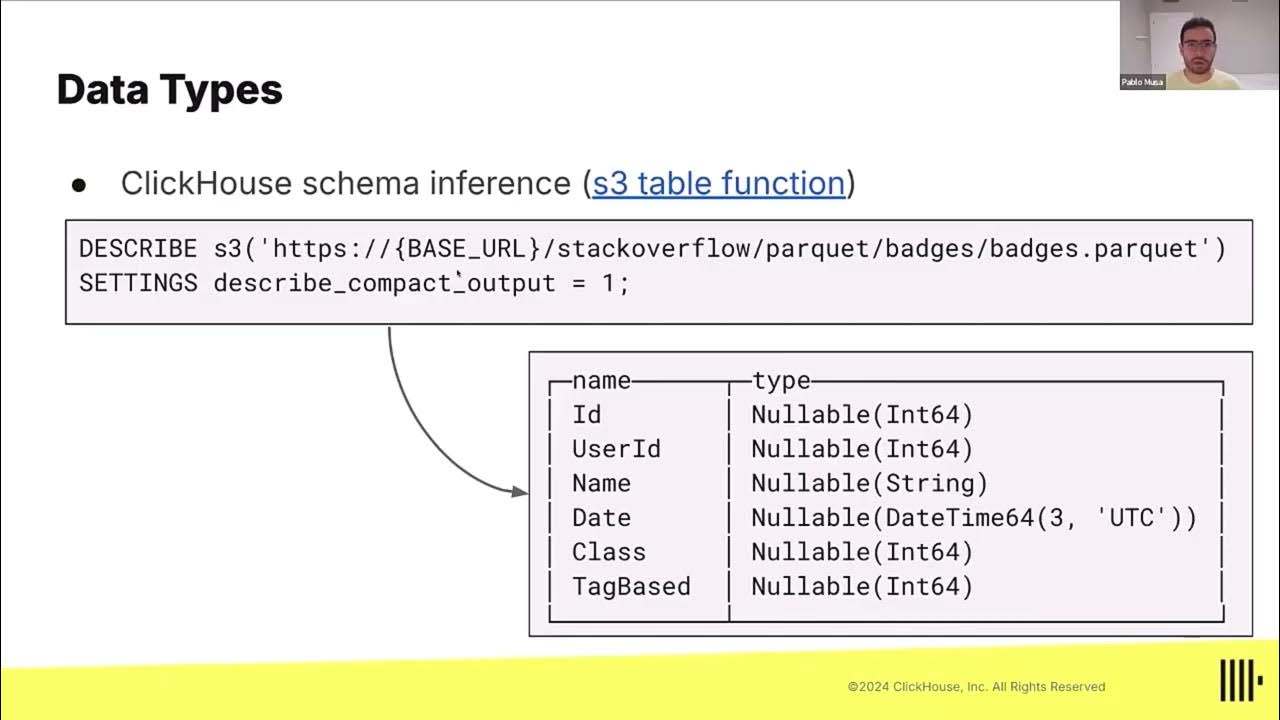 From BigQuery to ClickHouse Module 2 - Schema Design - YouTube