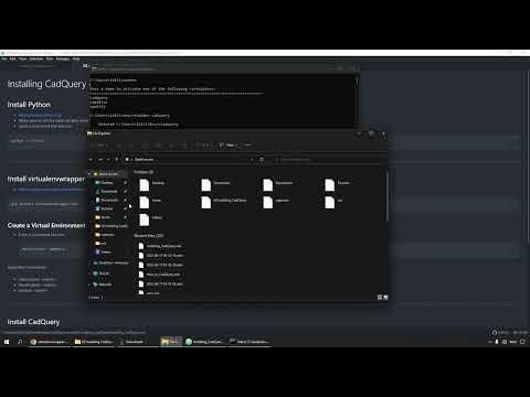 Install CadQuery on Windows - YouTube