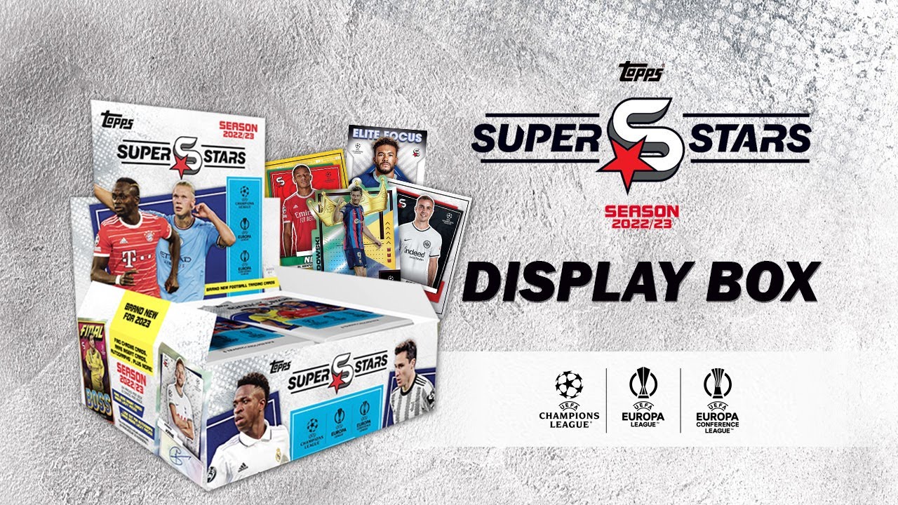 2022-23 TOPPS Superstars UEFA Club Competitions Soccer Cards - DISPLAY ...