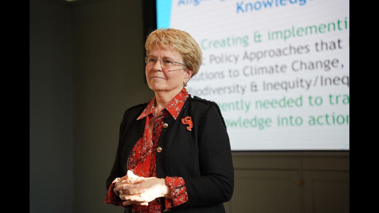 Stockholm Seminar: Jane Lubchenco on aligning policy with science - YouTube