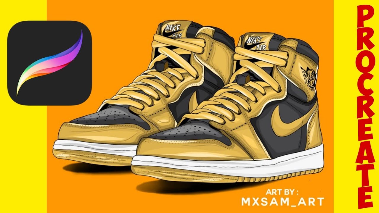 nike air Jordan 1 Vector art speedar | procreate (#Shorts) - YouTube