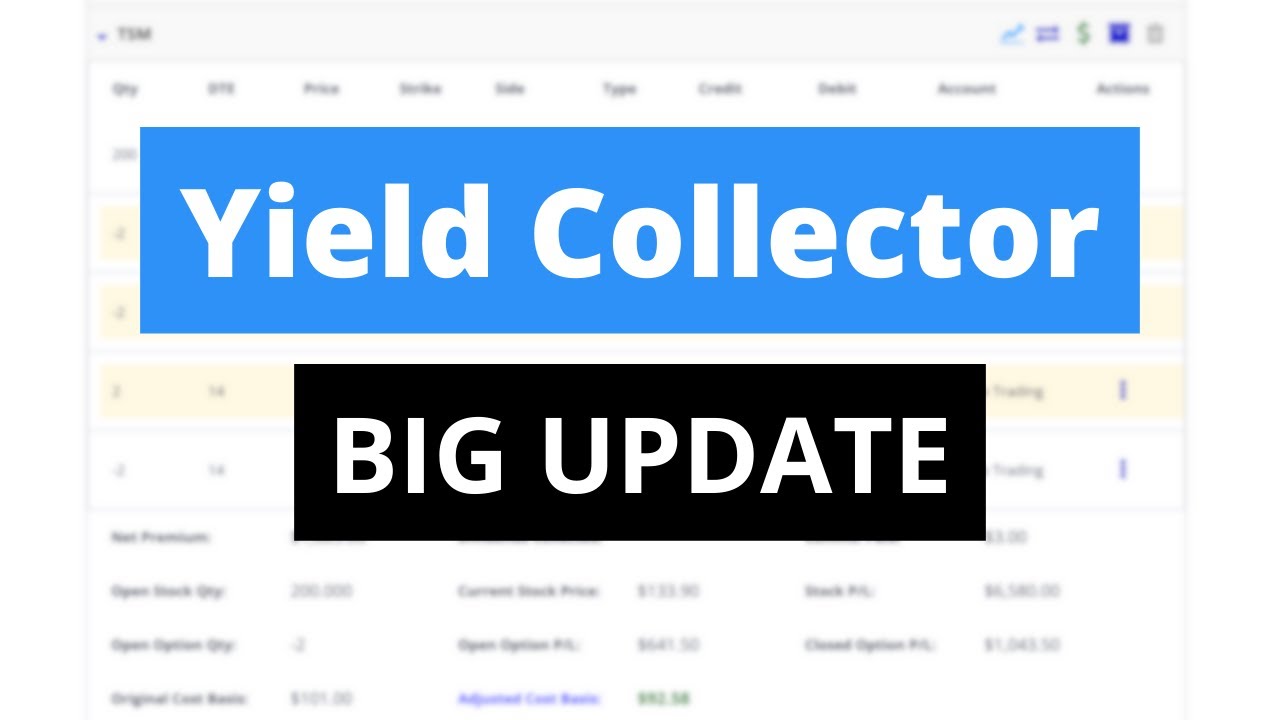 Yield Collector Wheel Strategy Tracker Big Update - YouTube