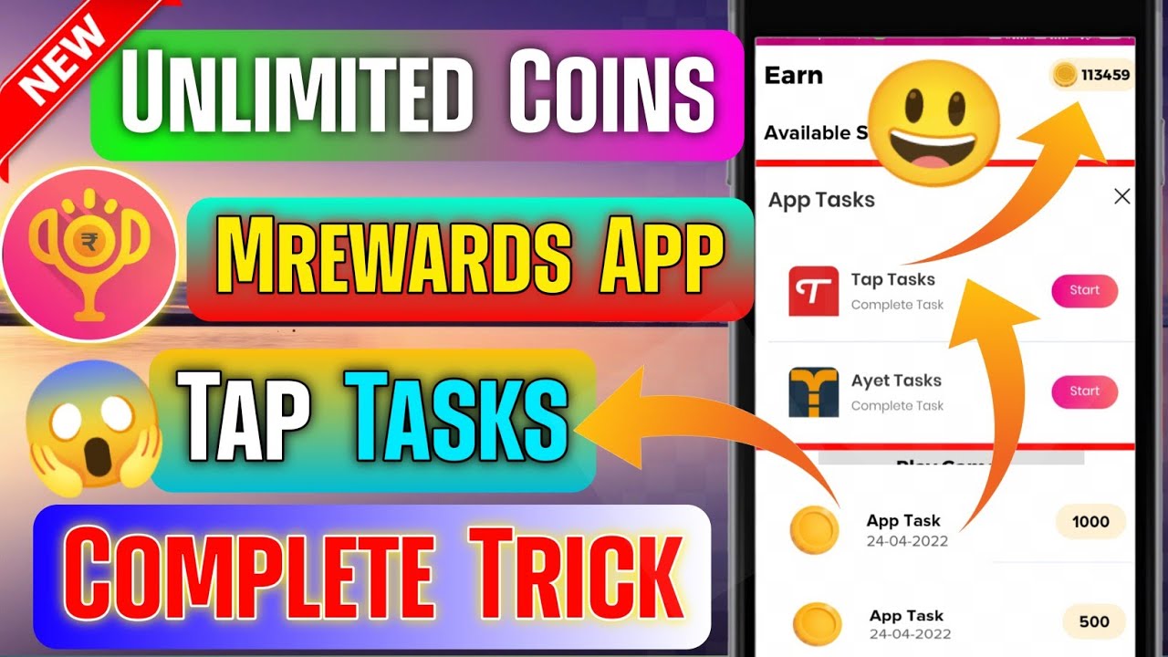 mRewards App Tap Tasks Complete Trick 2023 | mRewards Tap Tasks ...