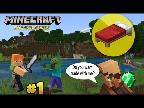 My first day in minecraft world |Minecraft survival series EP #1 |# ...