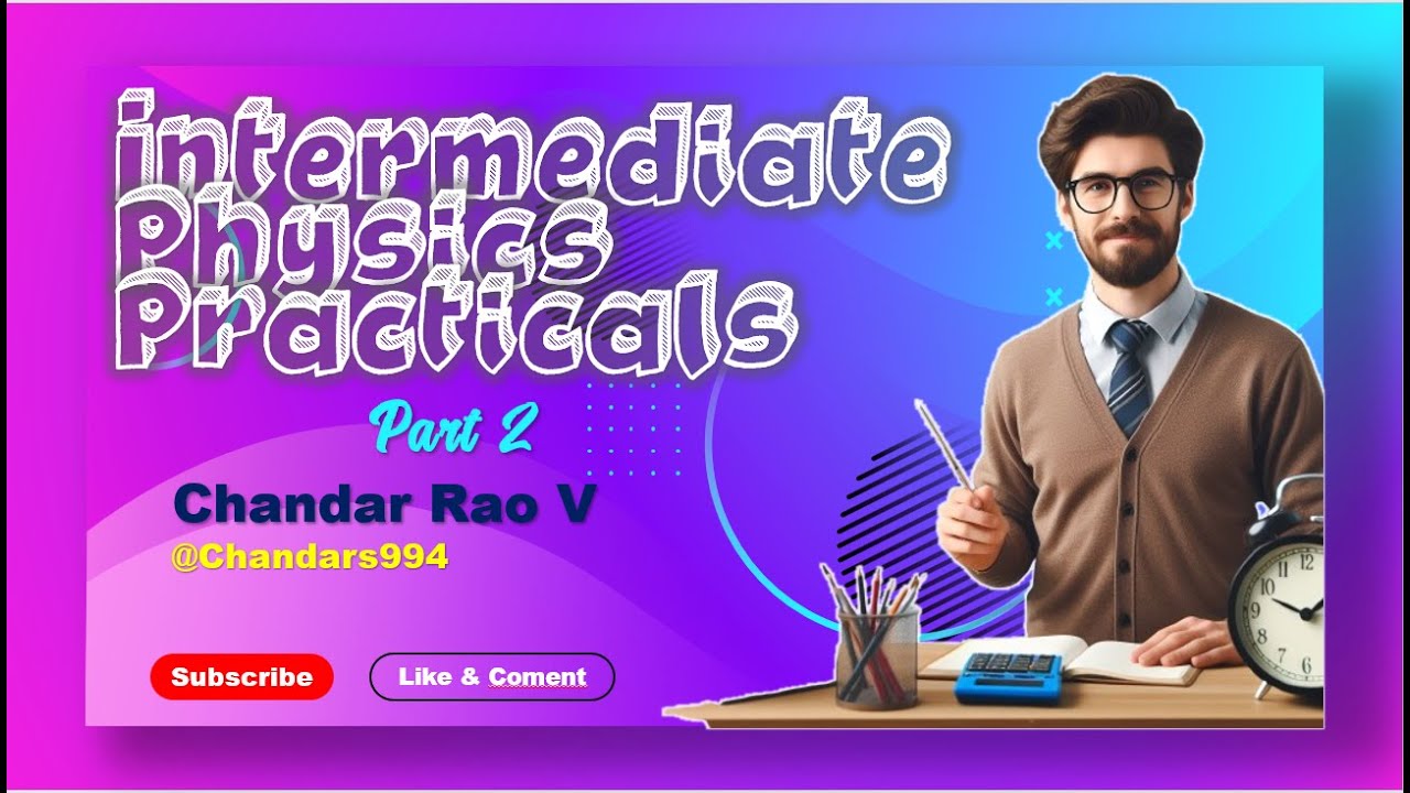 Physics Practical part 2 || Volume of the glass plate || Telugu expln - YouTube