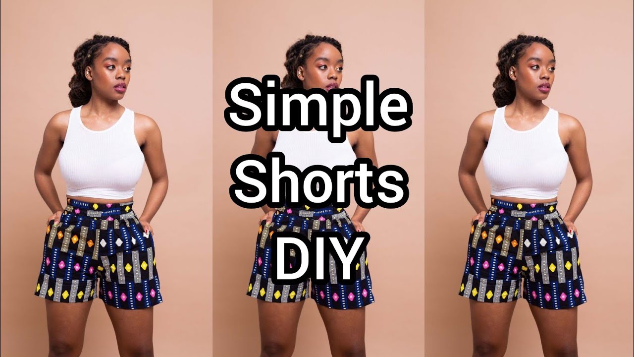How to Cut an Sew A basic SHORT with zipper and pockets || Quick and ...
