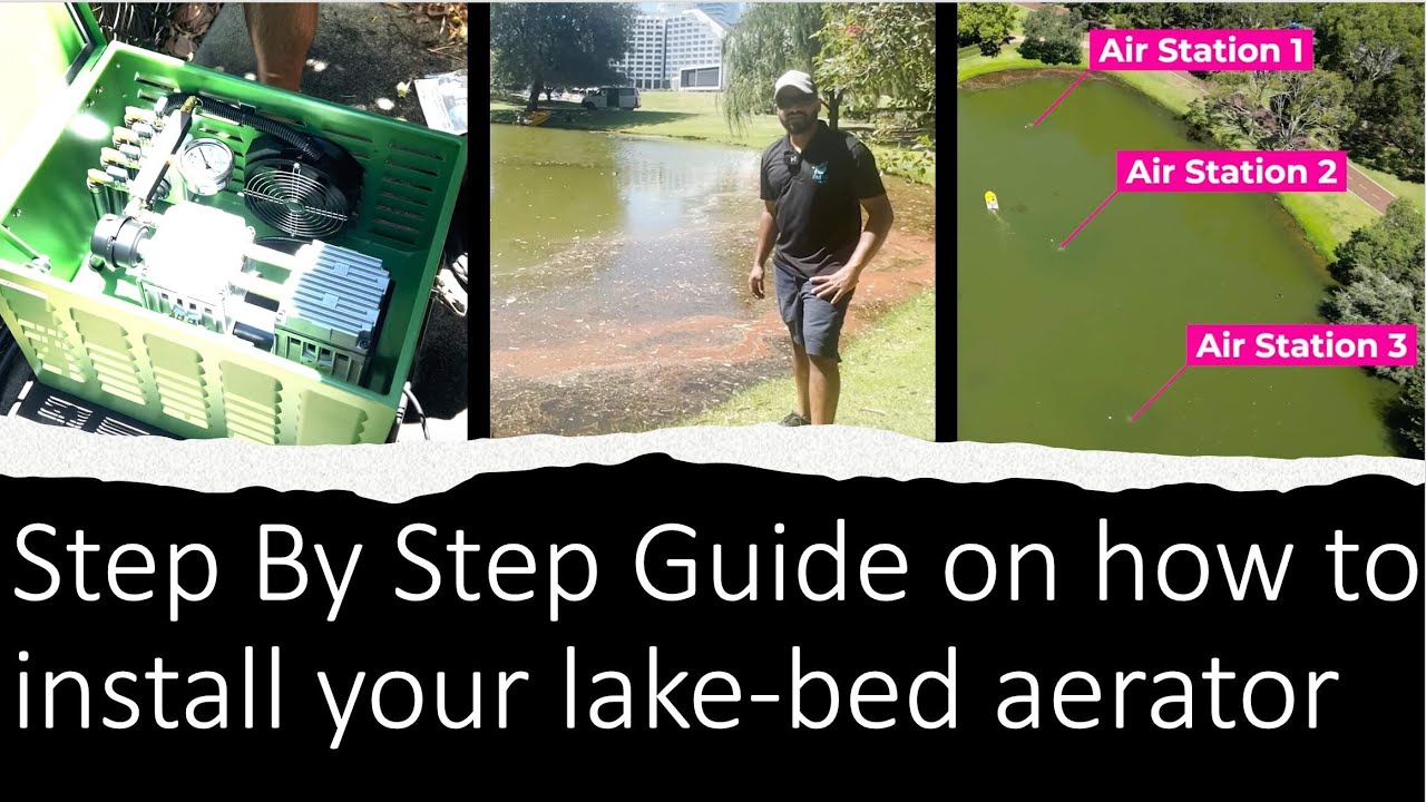 Dam Aerator - how to install a lake bed aerator on your dam - a step by ...