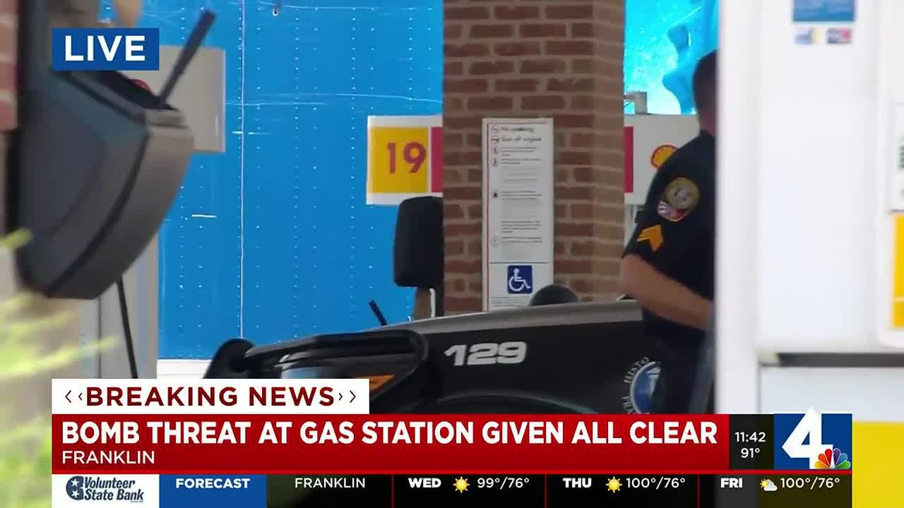 Bomb threat at gas station given all clear - YouTube