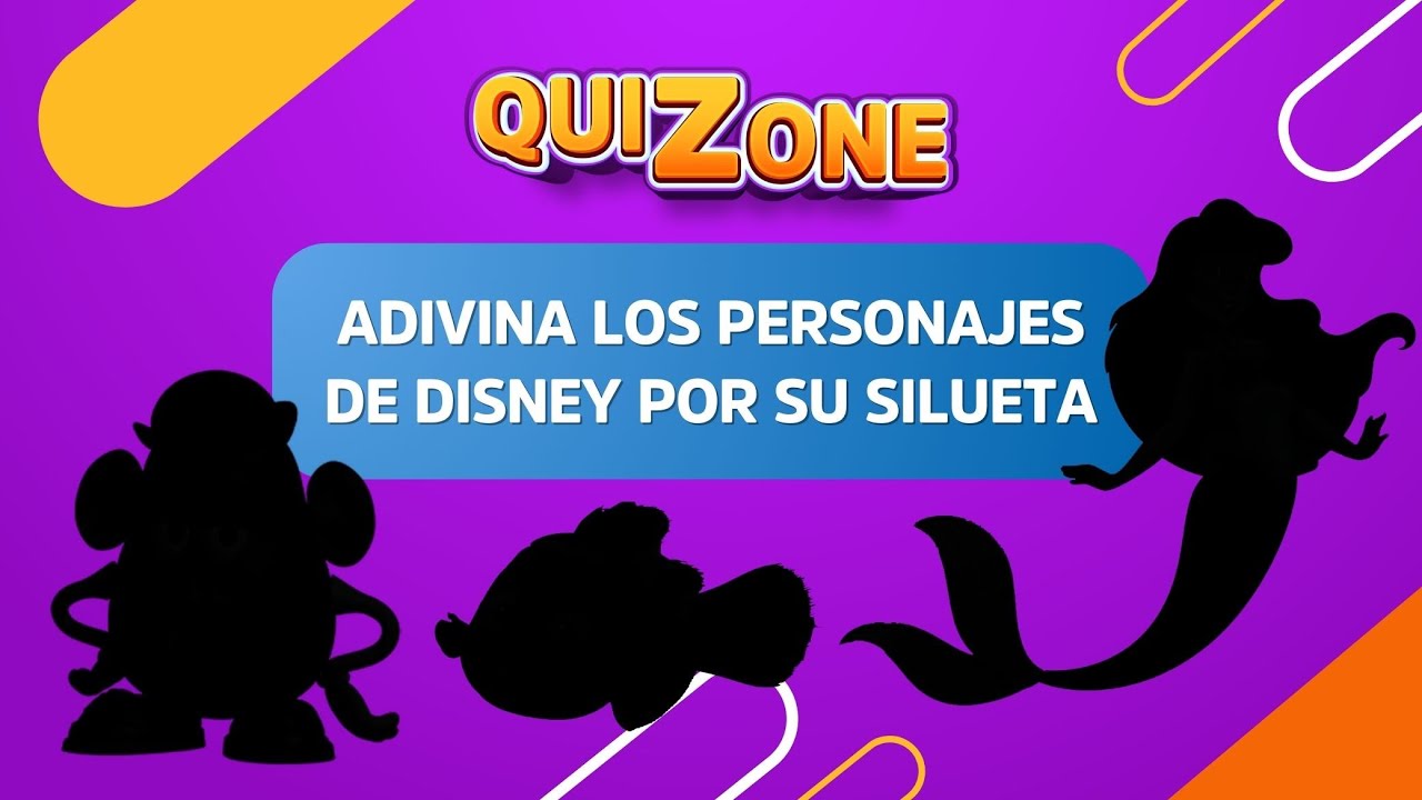 Adivina los personajes de Disney por su silueta 👤⏰ - QuiZone Trivia ...