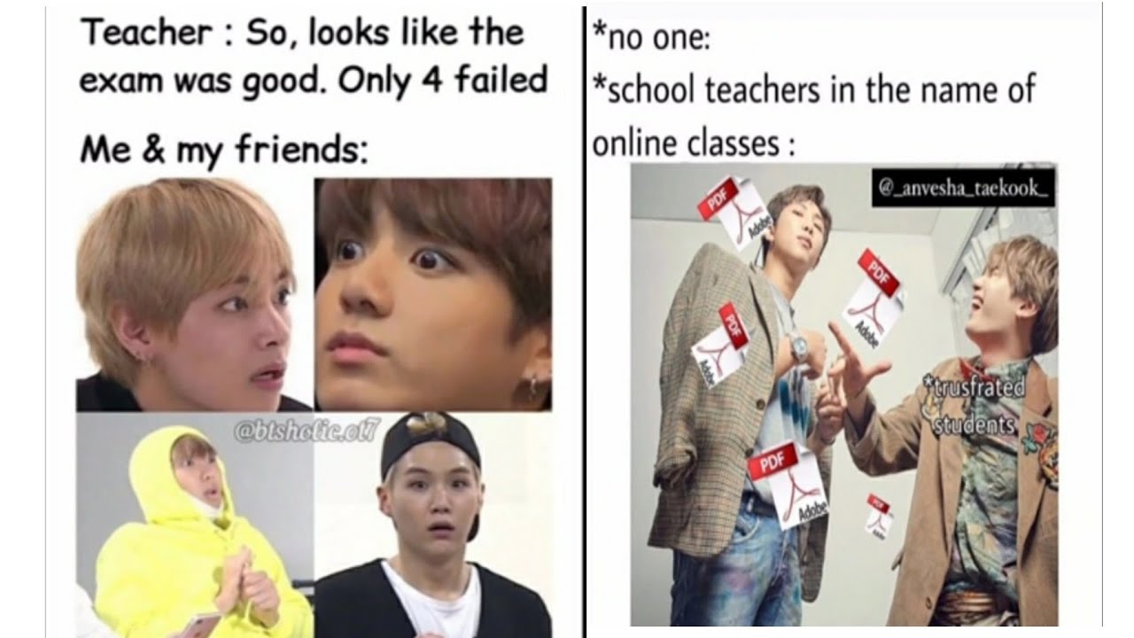 BTS School memes only Army will understand | BTS ARMY | BTS MEMES - YouTube