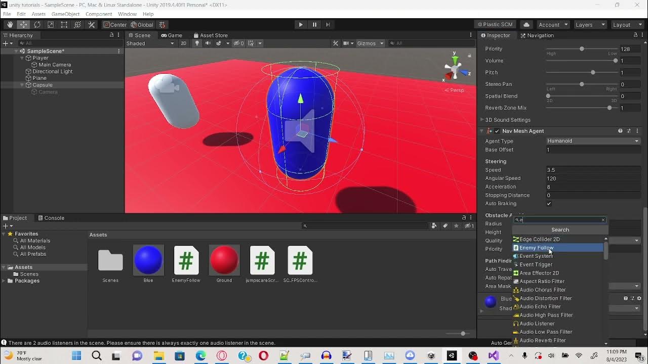 Unity Tutorial: How To Make A Jumpscare For Your Horror Game - YouTube
