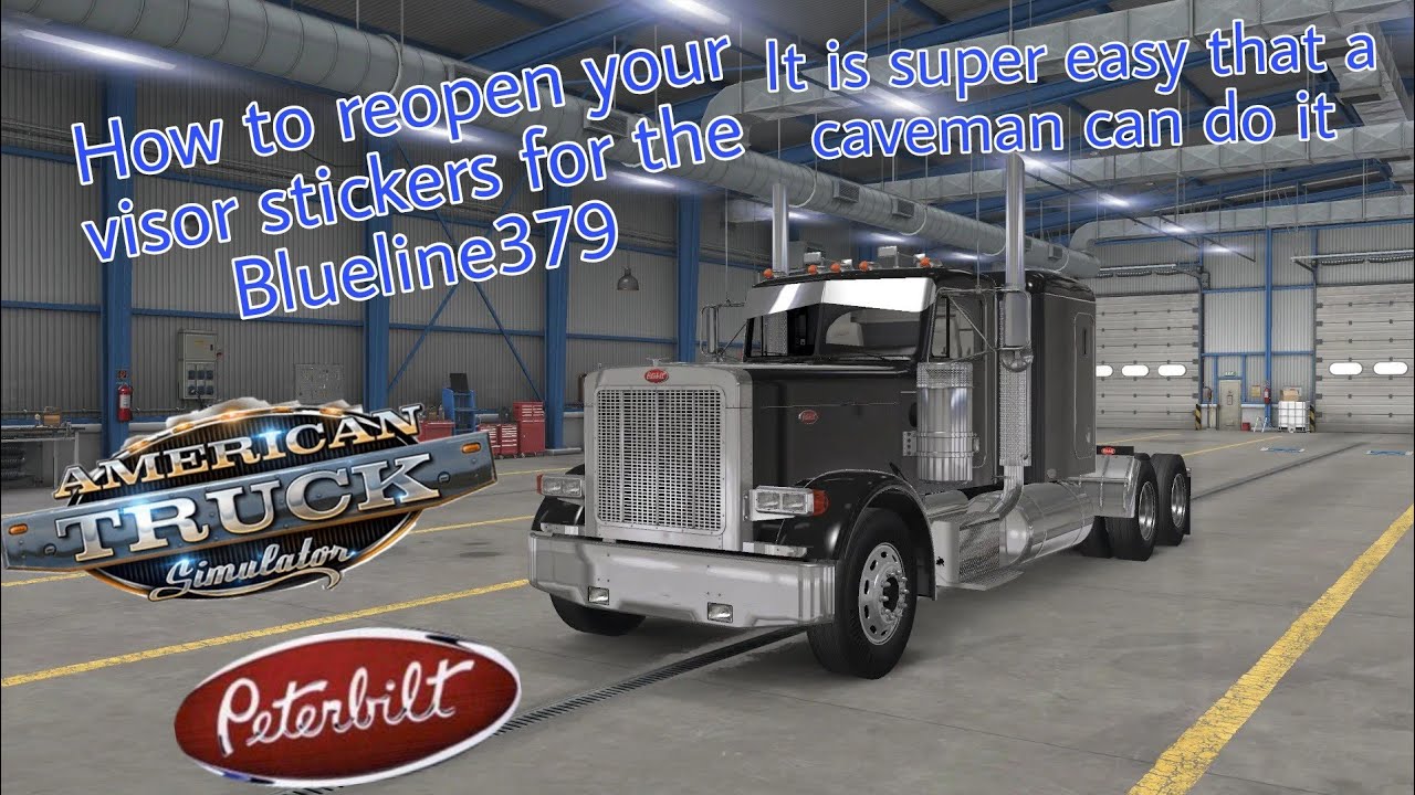 How to reopen your visor stickers for the Blueline 379 - YouTube