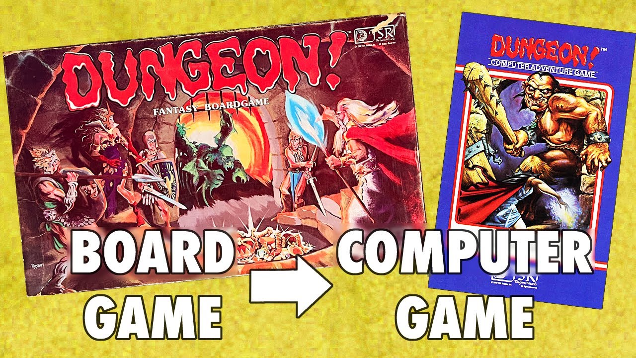 Dungeon! (TSR) - Board Game vs. Computer Game (Apple II) - YouTube