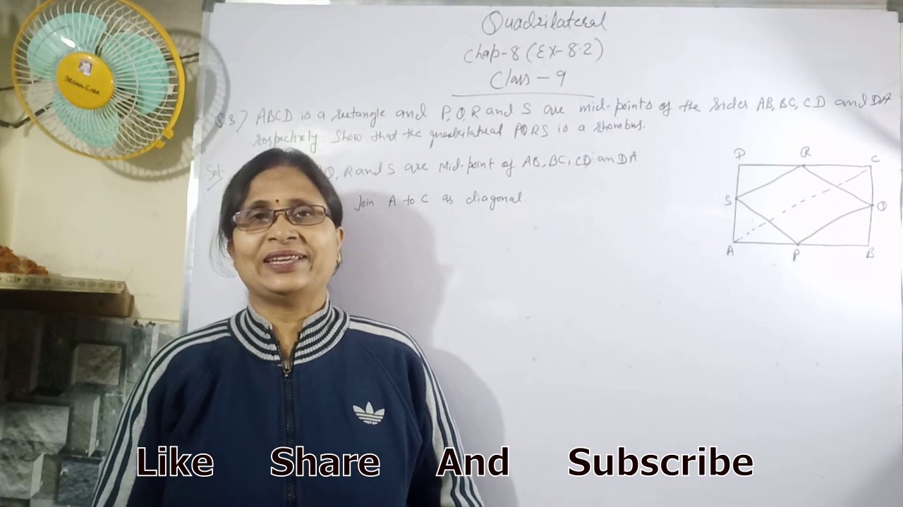 Class 9 || Chapter-8 || Quadrilateral || Ex 8.2 Q No. 3 | NCERT | Math ...