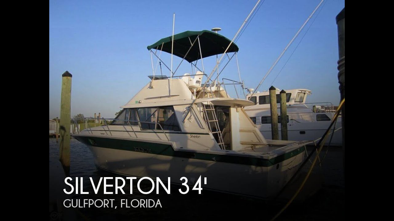 [SOLD] Used 1984 Silverton 34 Convertible in Gulfport, Florida - YouTube