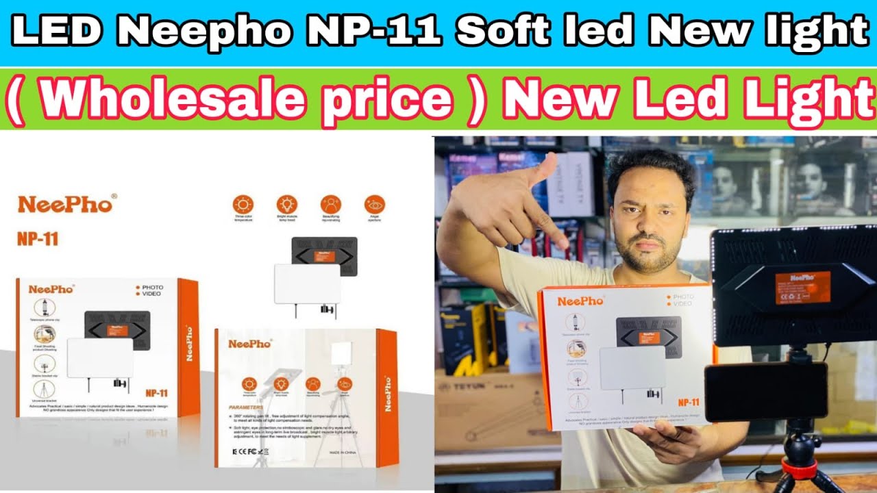 Review LED Neepho NP-11 Soft led New light || Unboxing LED Soft light ...