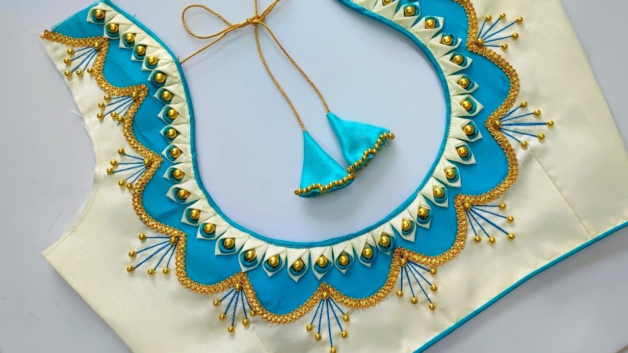 Fashion Designer Blouse design | Popular model blouse back neck design ...