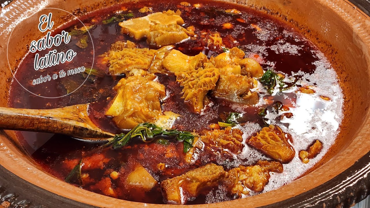 🔴Como Hacer un Delicioso Menudo de Res Estilo Guerrero ️ Pancita de Res ...