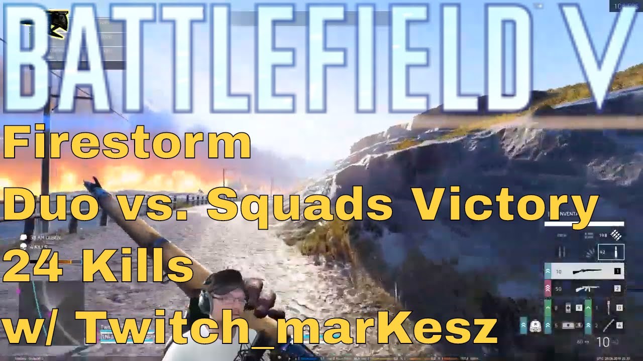 Battlefield V | Firestorm | Halvoy | Duo vs. Squads | 24 kills | Crazy ...