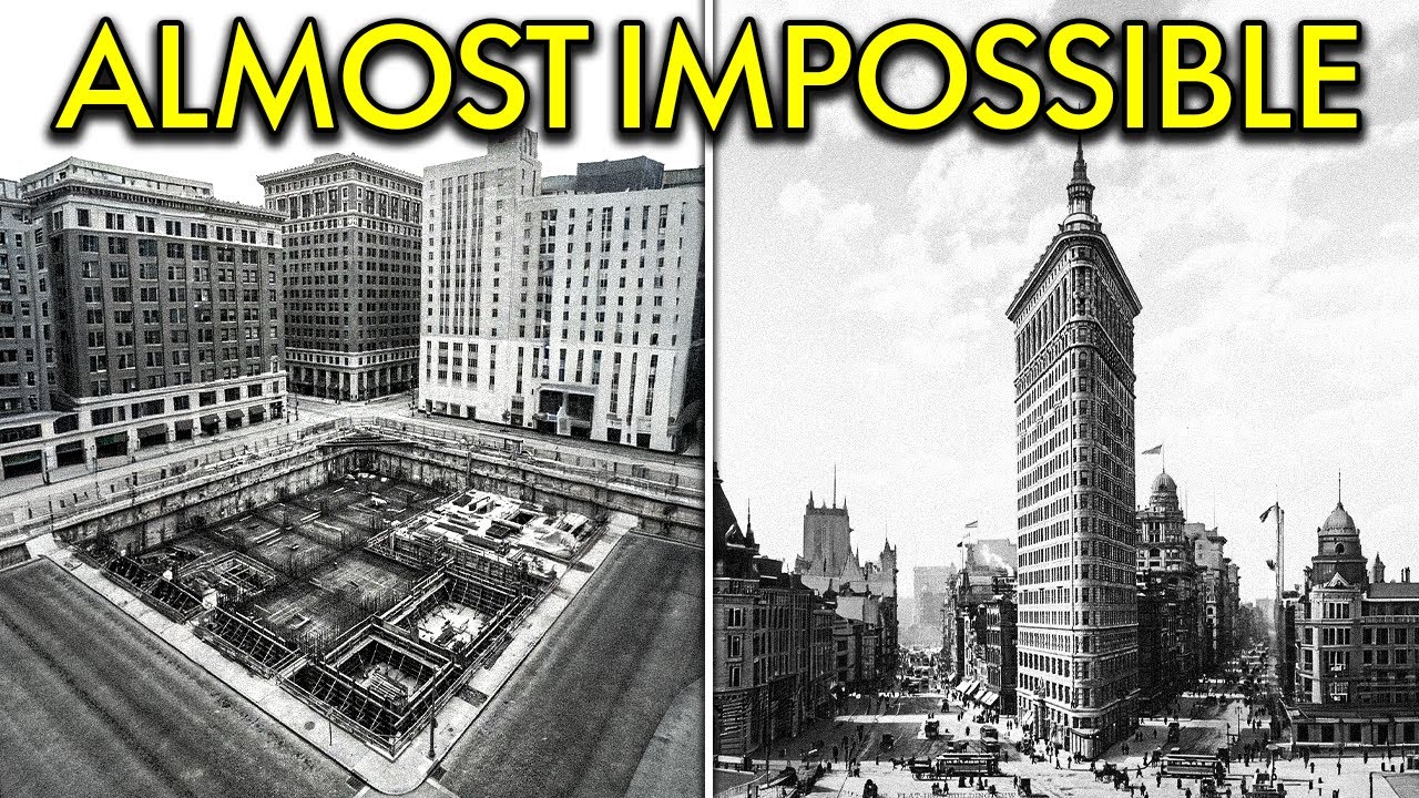 How They Built Skyscraper Foundations Without Modern Excavators - YouTube