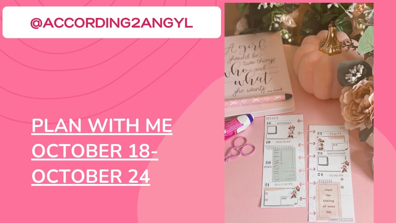 Join me as I plan my week in my Skinny Mini Happy Planner - YouTube