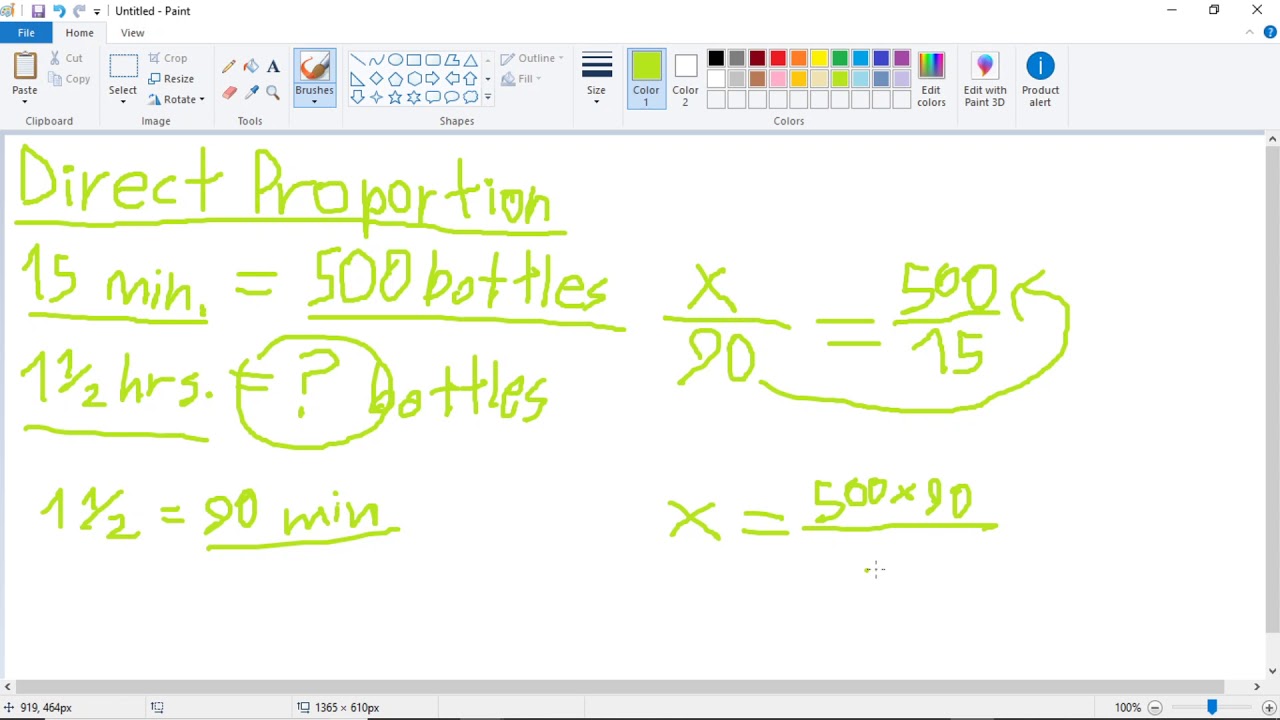 Direct Proportion Ratio Method - YouTube