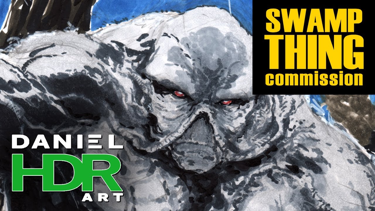 SWAMP THING - commission | Daniel HDR Art - YouTube