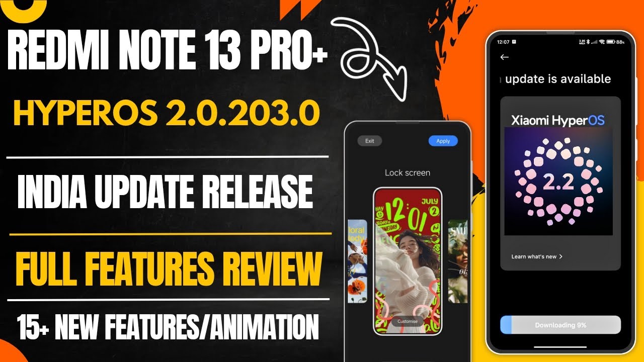 Redmi Note 13 Pro+ India HyperOS 2.2 Stable Update Release, Full ...