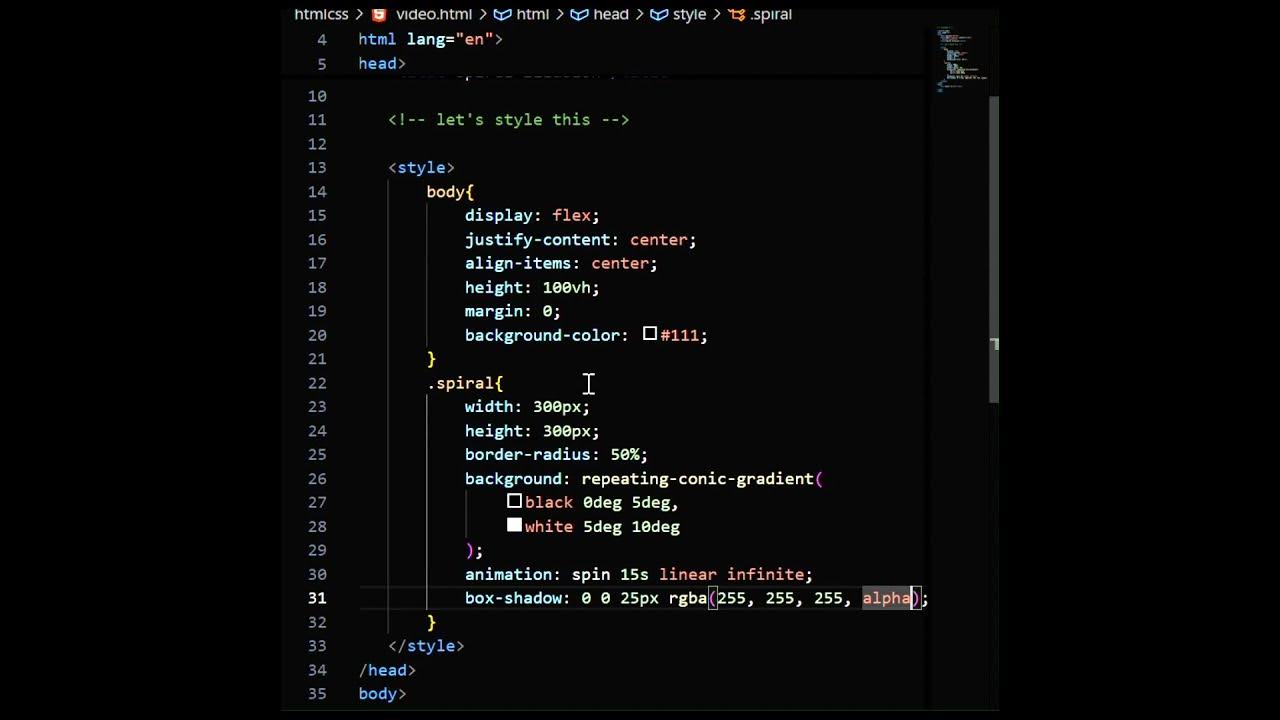 🌪️ Mind Blowing Spiral Illusion With Pure Css Magic 🎨 Shorts Shortsvideo Short Html Css