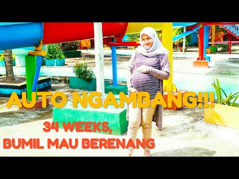 UDAH 34 WEEKS, BUMIL MAU BERENANG!!!