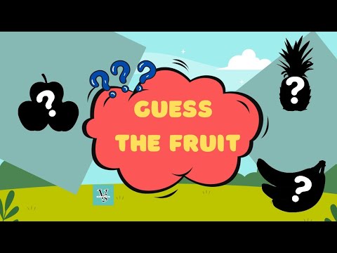 Fruit Guessing game for kids| Guess the fruits| Preschool Activity for ...